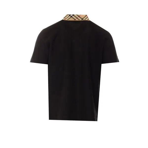 Burberry Check Collar Polo