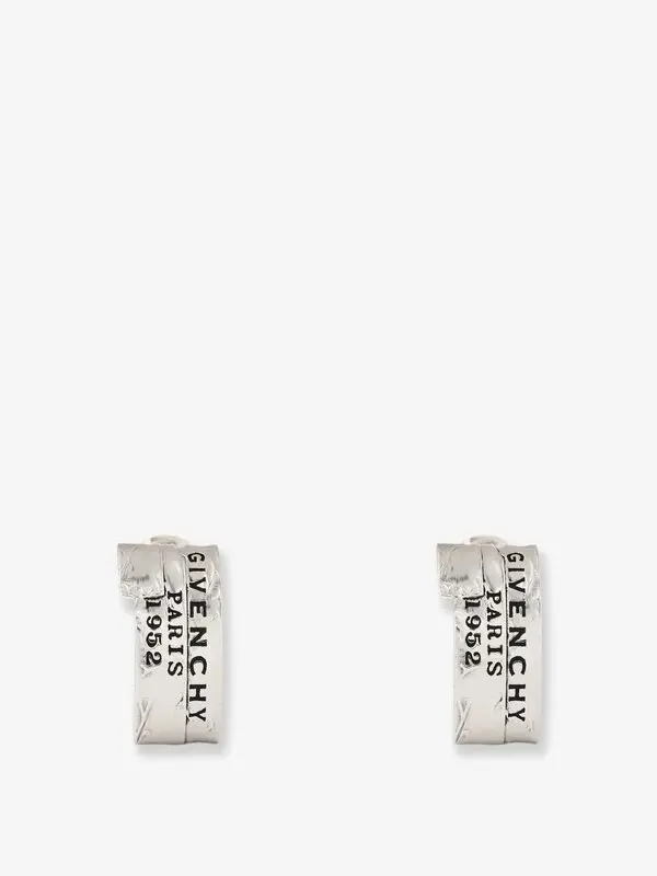 Givenchy Tape Earrings In Metal And Enamel - Multicolor