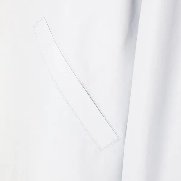 JIL SANDER Light Grey Cotton Taffeta Jacket With Logo