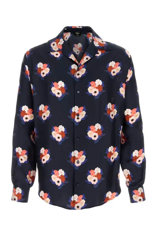 Fendi Printed Silk Shirt