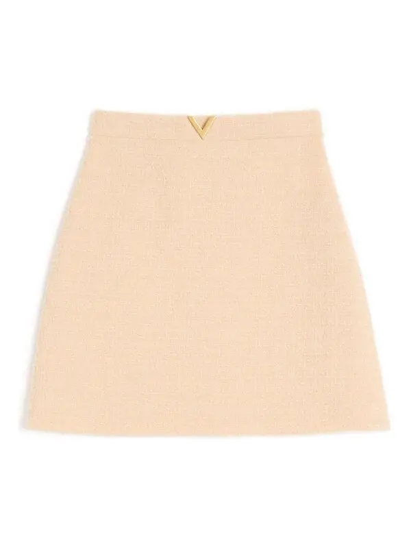 Valentino Garavani Vlogo Signature Wool Skirt - Multicolor