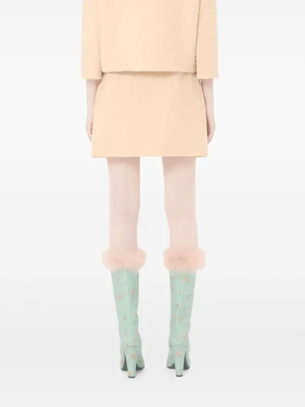 Valentino Garavani Vlogo Signature Wool Skirt - Multicolor