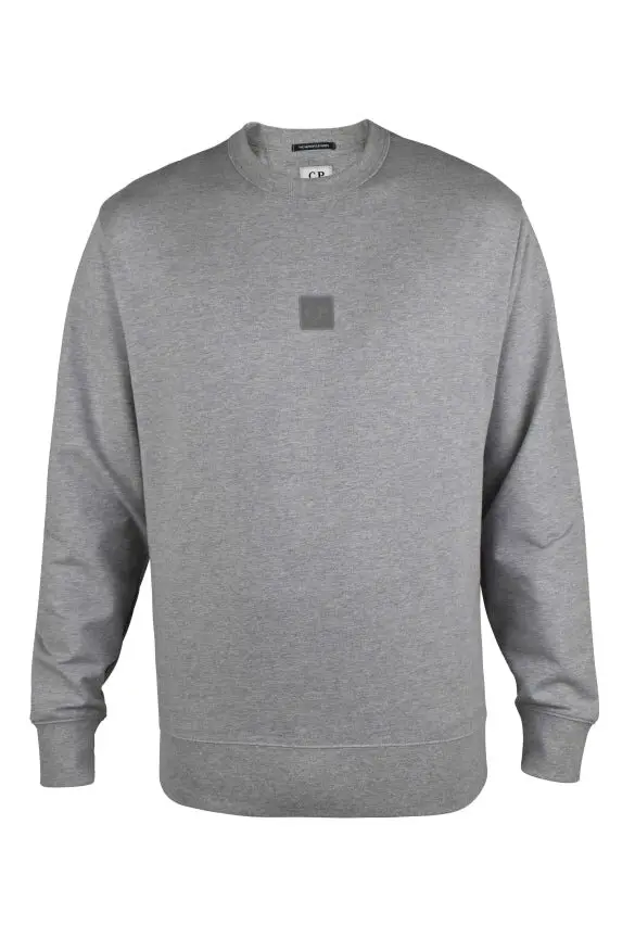 C.P. COMPANY Cotton Crew Neck Pullover - Gray