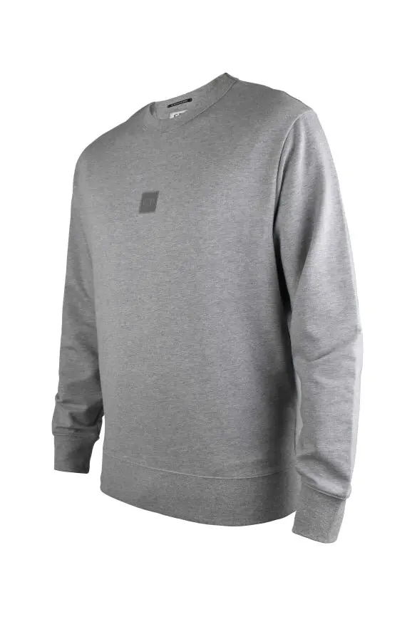 C.P. COMPANY Cotton Crew Neck Pullover - Gray