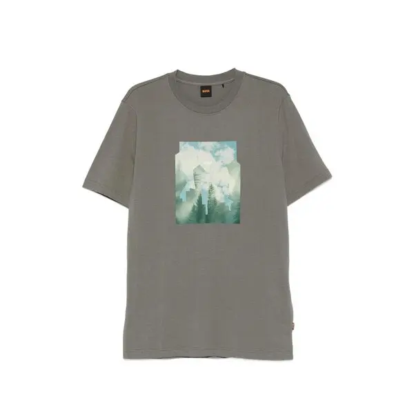 BOSS Grey T-shirts & Vests T-shirts - Gray