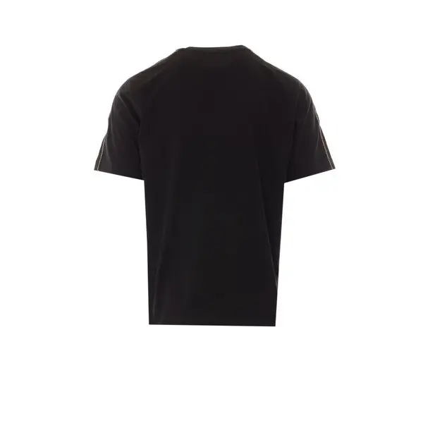 Burberry Checked Trim T-shirt - Black