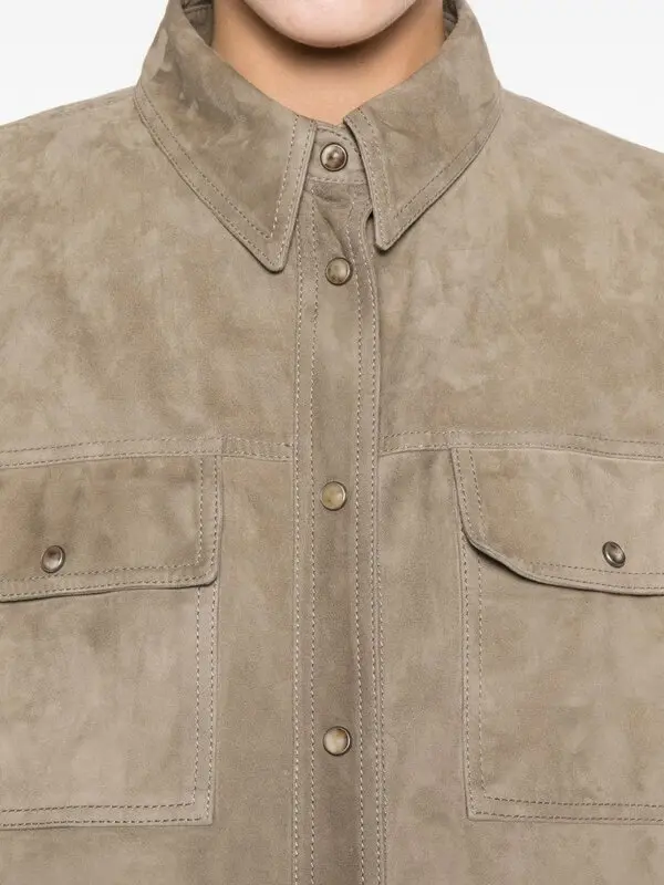 Brunello Cucinelli Leather Shirt - Multicolor