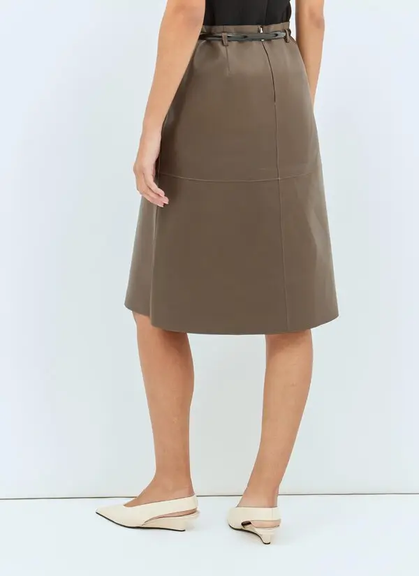 TOTEME Double Leather Skirt