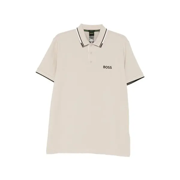 BOSS Neutrals Polo Shirts - Cream