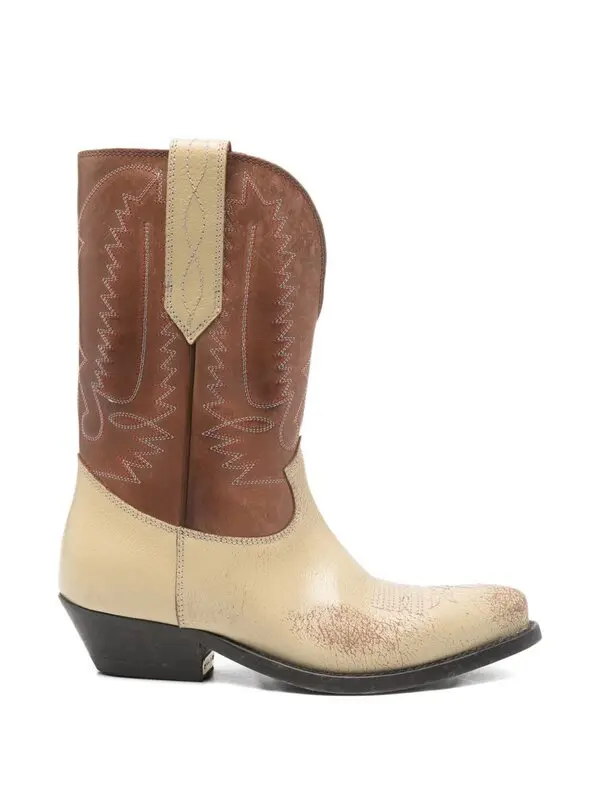 GOLDEN GOOSE Wish Star Leather Boots - Multicolor