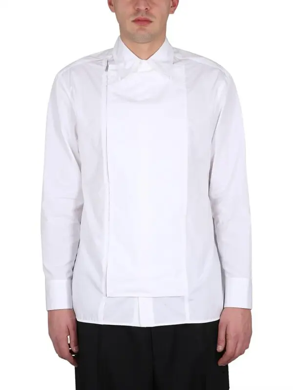JIL SANDER Zippered Shirt - Cream