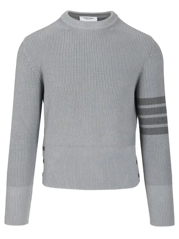 Thom Browne Cotton Sweater - Gray