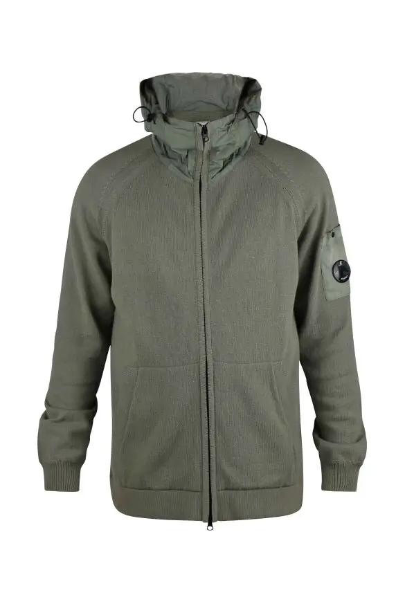 C.P. COMPANY Cotton Hooded Jacket - Yellow