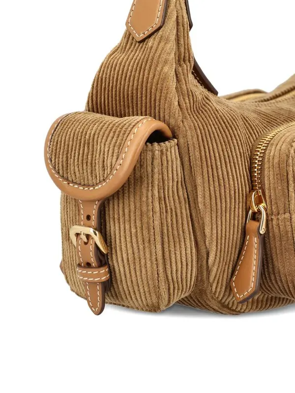 Miu Miu Pocket Velvet Shoulder Bag