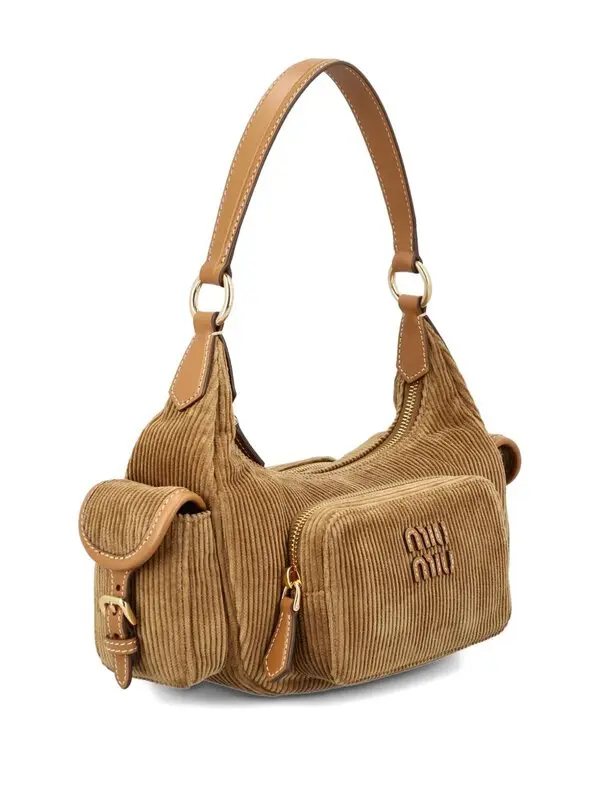 Miu Miu Pocket Velvet Shoulder Bag