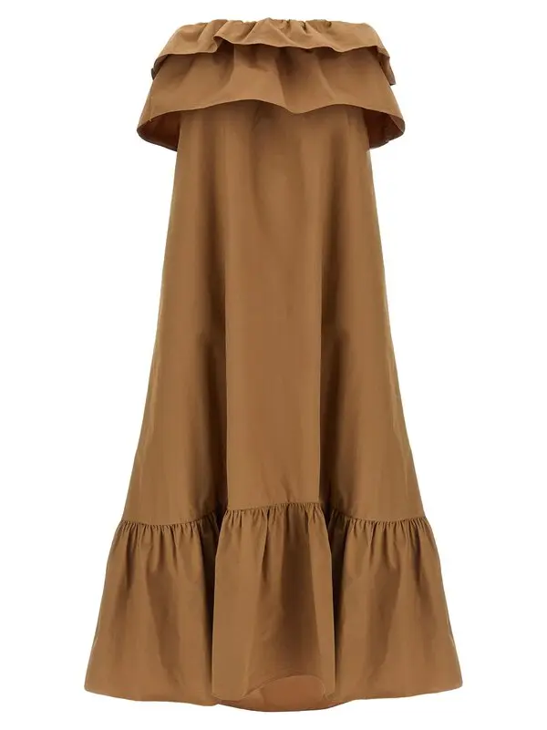 Saint Laurent Cotton Dress - Brown