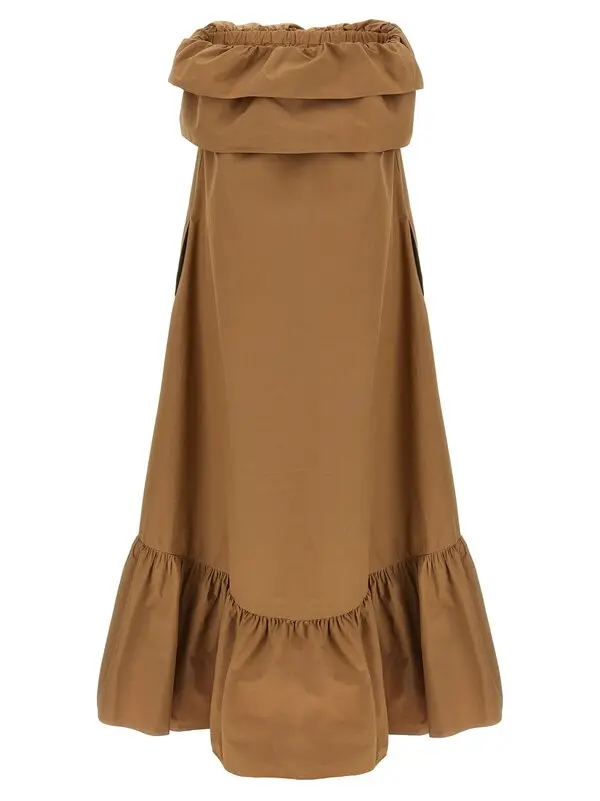 Saint Laurent Cotton Dress - Brown