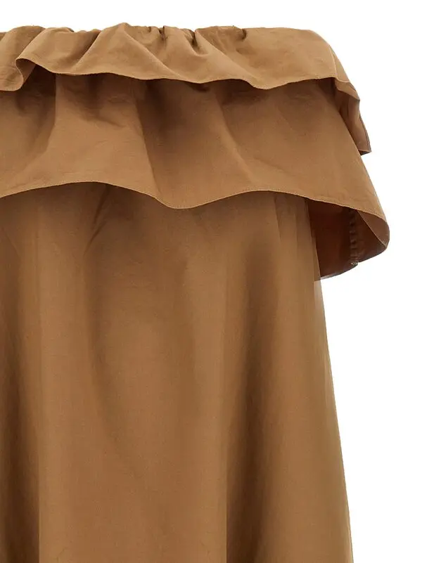 Saint Laurent Cotton Dress - Brown