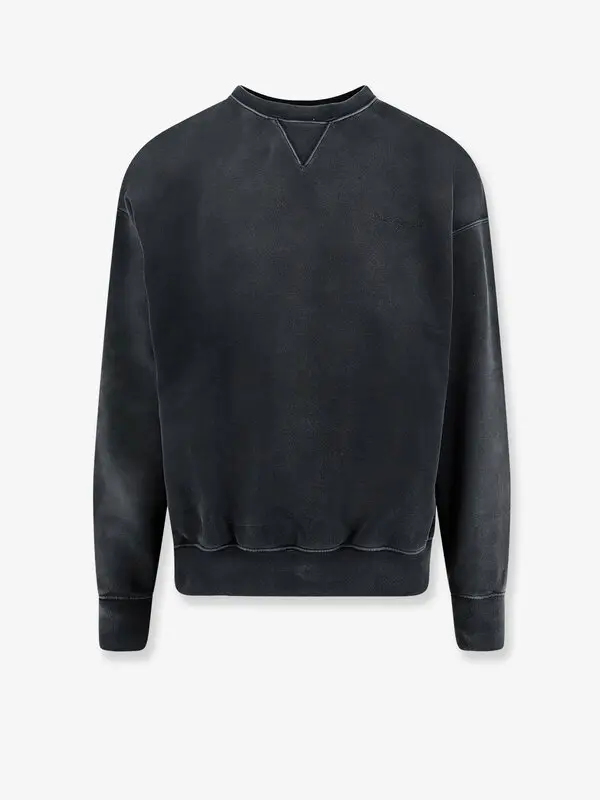MAISON MARGIELA Cotton Sweatshirt With Front Embroidered Logo