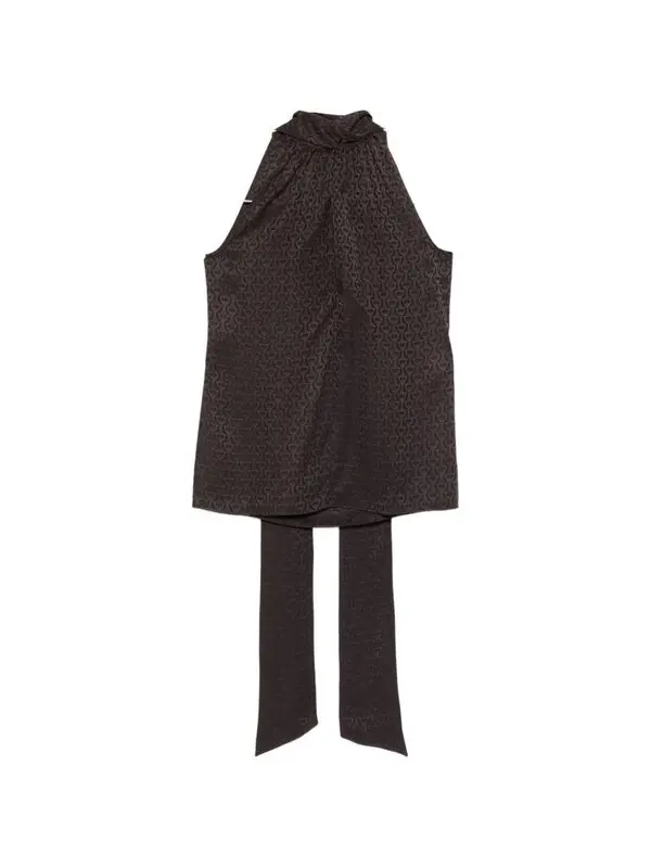 Gucci Silk Halter Neck Top - Multicolor
