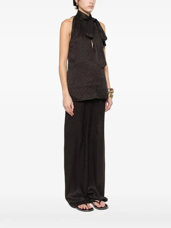 Gucci Silk Halter Neck Top - Multicolor