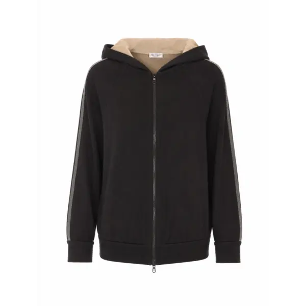 Brunello Cucinelli Zip Up Hoodie - Black
