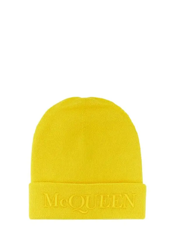 Alexander McQueen Hat With Logo - Yellow