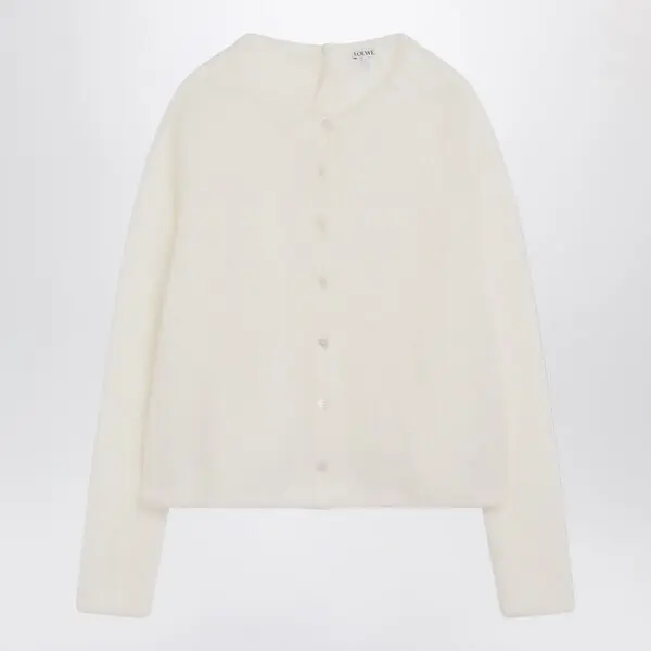 Loewe Mohair-blend Cardigan - Silver