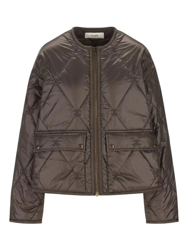 Celine Quilted Nylon Jacket - Multicolor