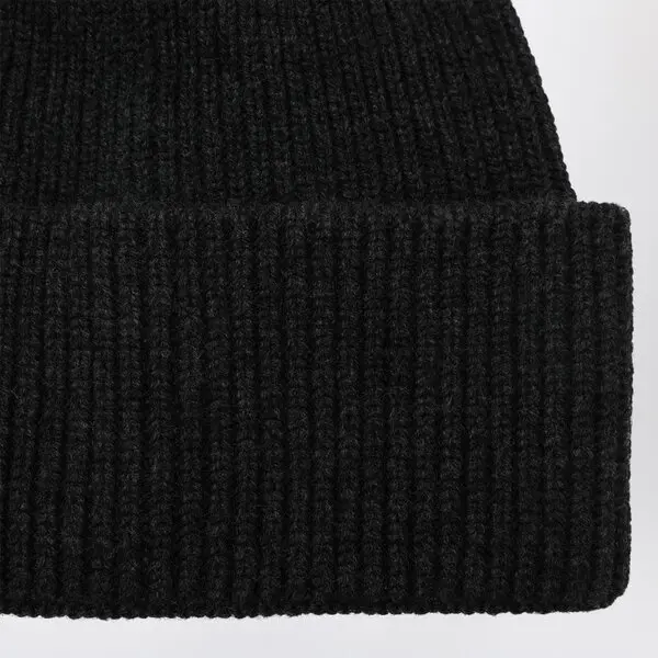 Destin Anthracite Wool And Cashmere Beanie