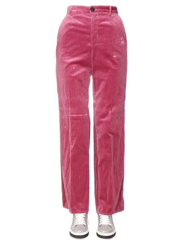 Dsquared2 Roadie Velvet Pants - Pink