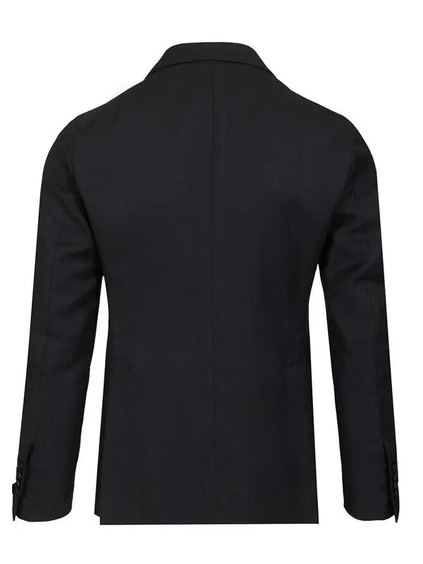 Tagliatore Double-breasted Herringbone Fabric Blazer