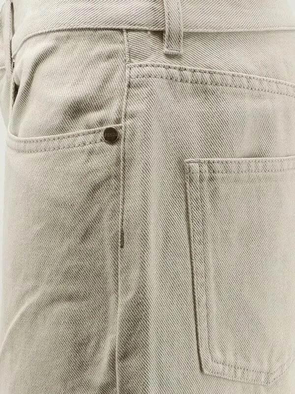 Fendi Beige Denim Trousers