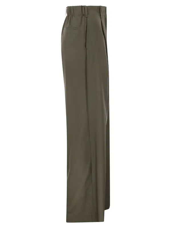 Herno Trousers In Tropical Wool