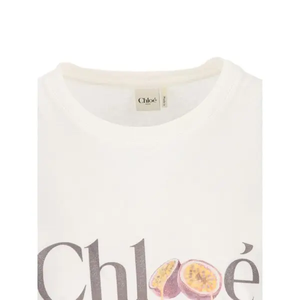 Chloé Neutrals Tops T-shirts & Jerseys