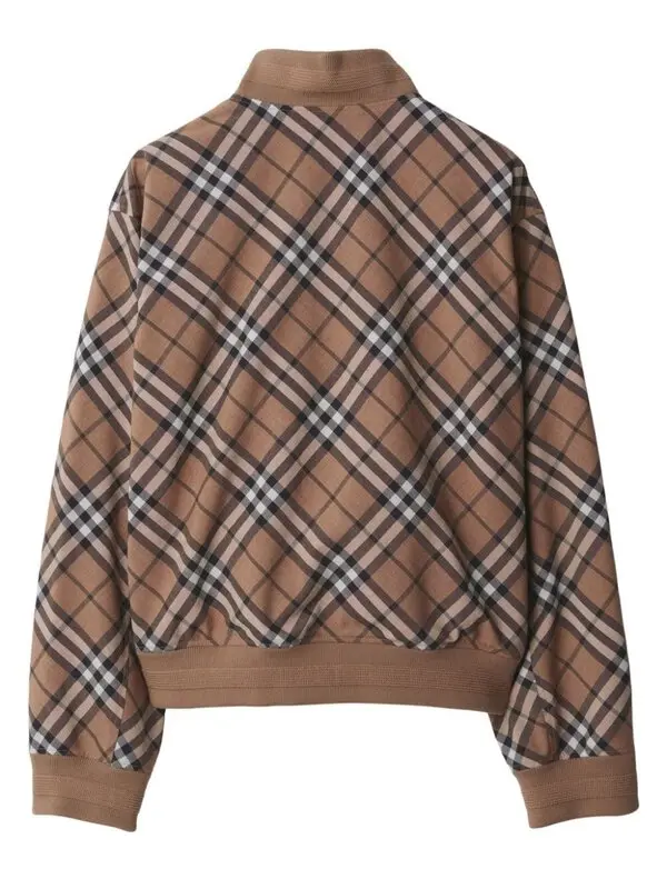 Burberry Check Wool Blend Harrington Jacket - Multicolor