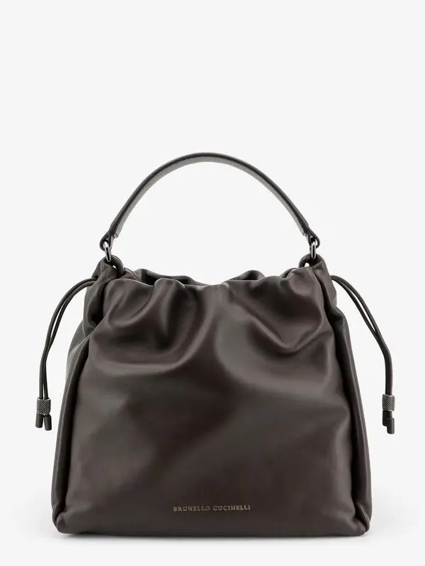 Brunello Cucinelli Bucket Mellow Leather Shoulder Bag - Multicolor