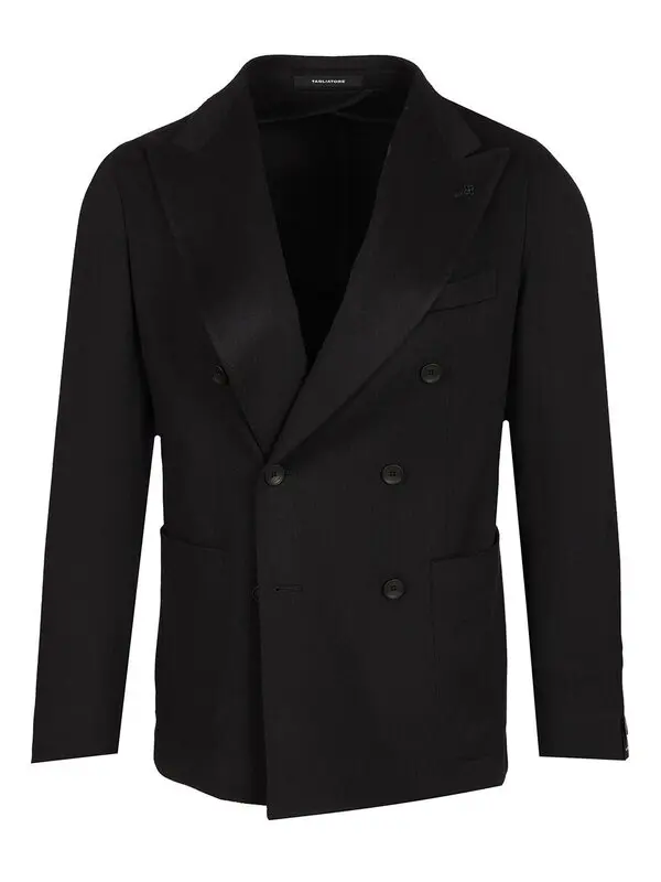 Tagliatore Double-breasted Wool And Cashmere Blazer