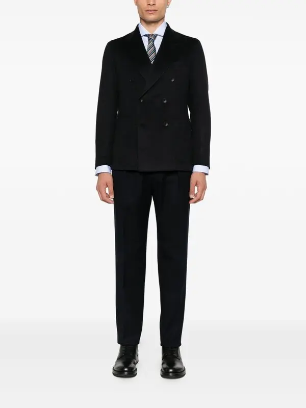 Tagliatore Double-breasted Wool And Cashmere Blazer