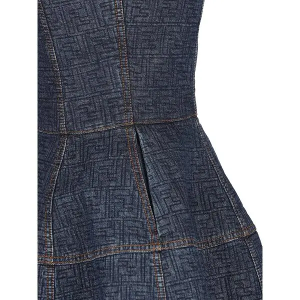 Fendi Bustier Balloon Skirt Cocktail Dress