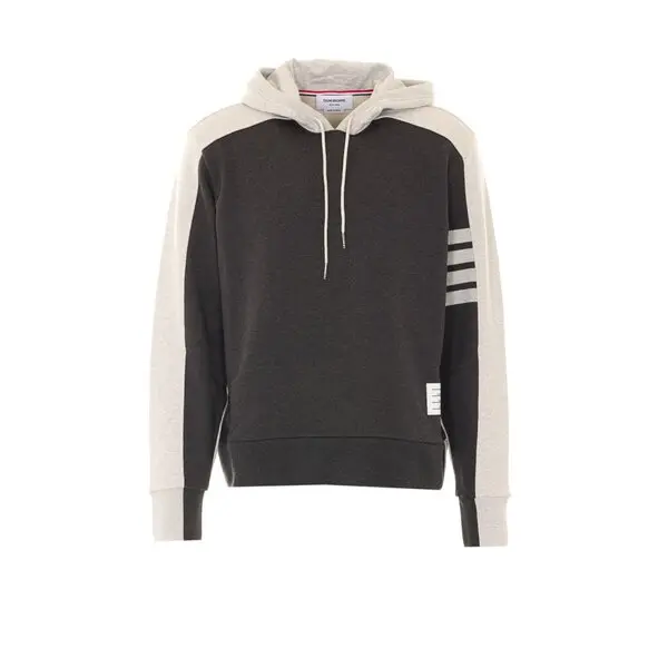 Thom Browne Logo Hoodie - Gray