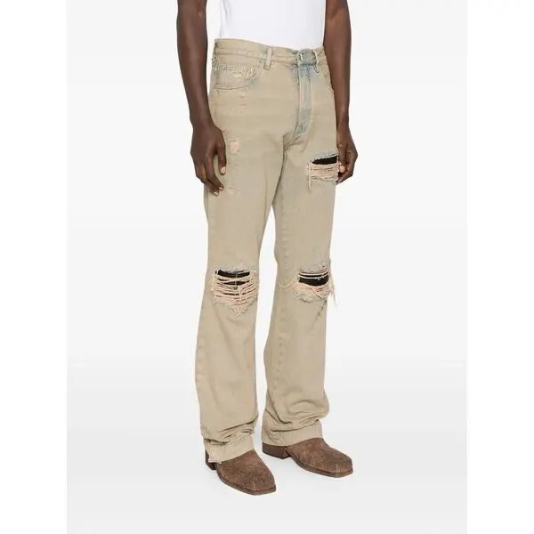 Amiri Neutrals Denim Bootcut Jeans