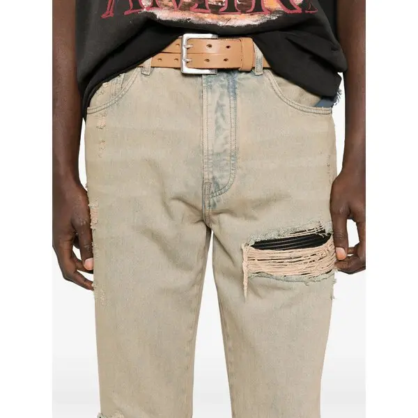 Amiri Neutrals Denim Bootcut Jeans