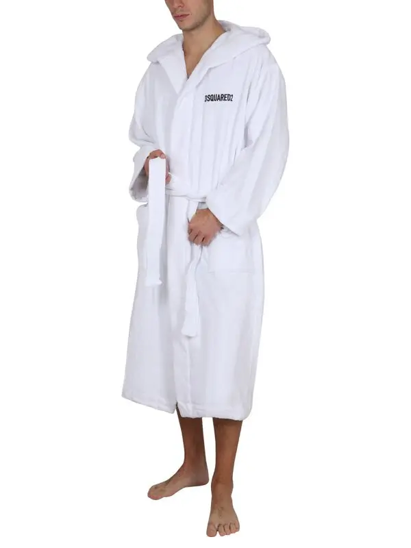 Dsquared2 Bathrobe With Logo