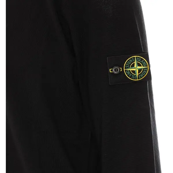 Stone Island Logo Sweater - Black