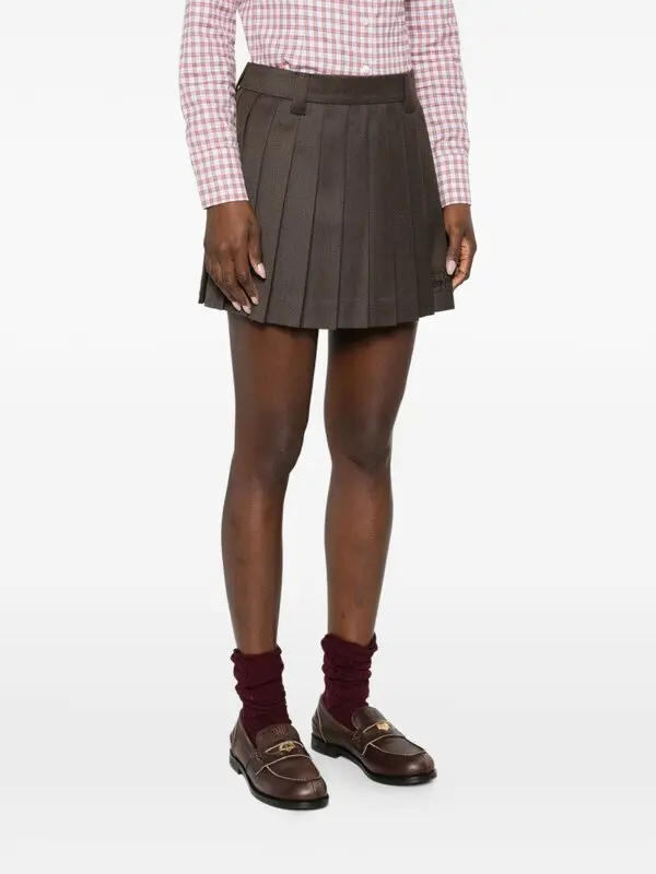 Miu Miu Wool Mini Skirt