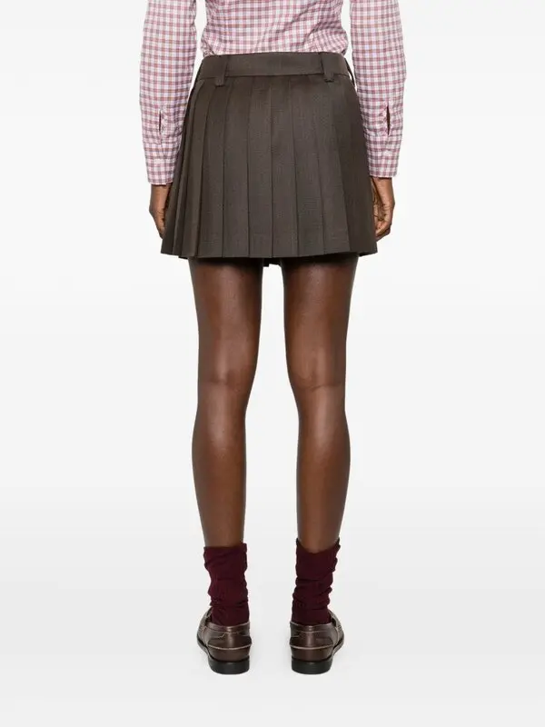 Miu Miu Wool Mini Skirt