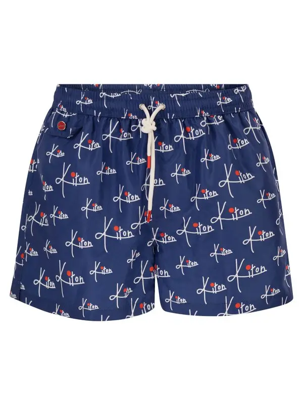 Kiton Short Patterned Swim Boxers