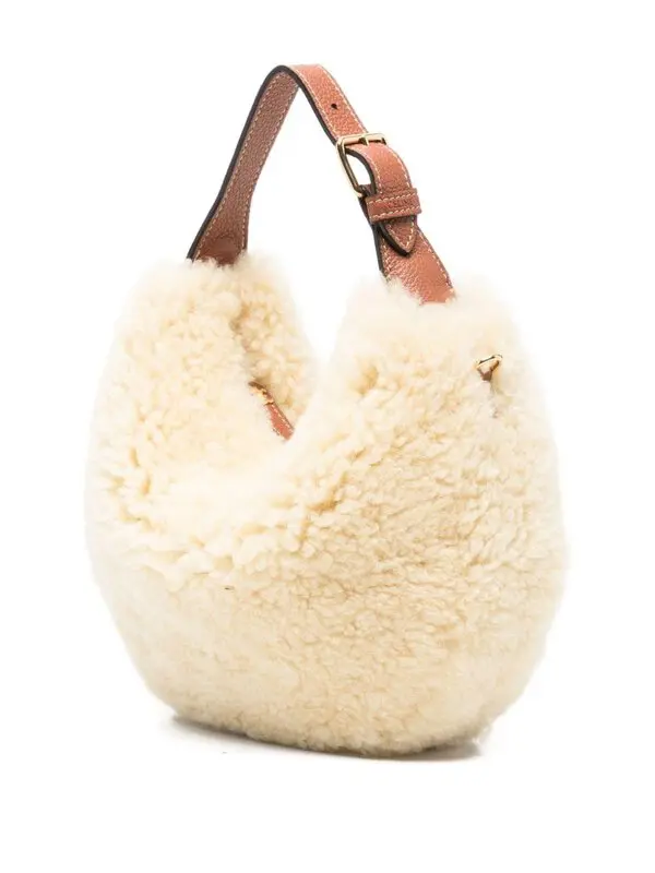 Celine Shearling Hobo Bag