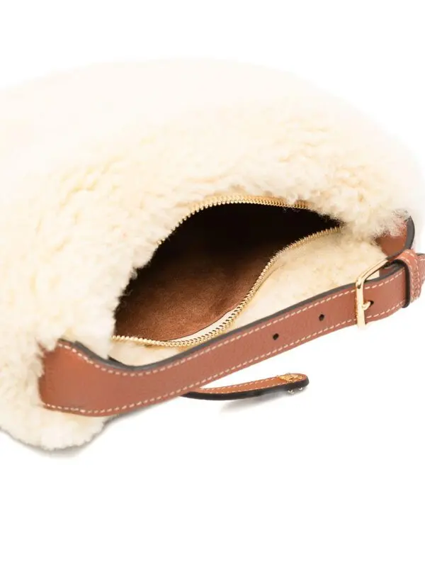 Celine Shearling Hobo Bag